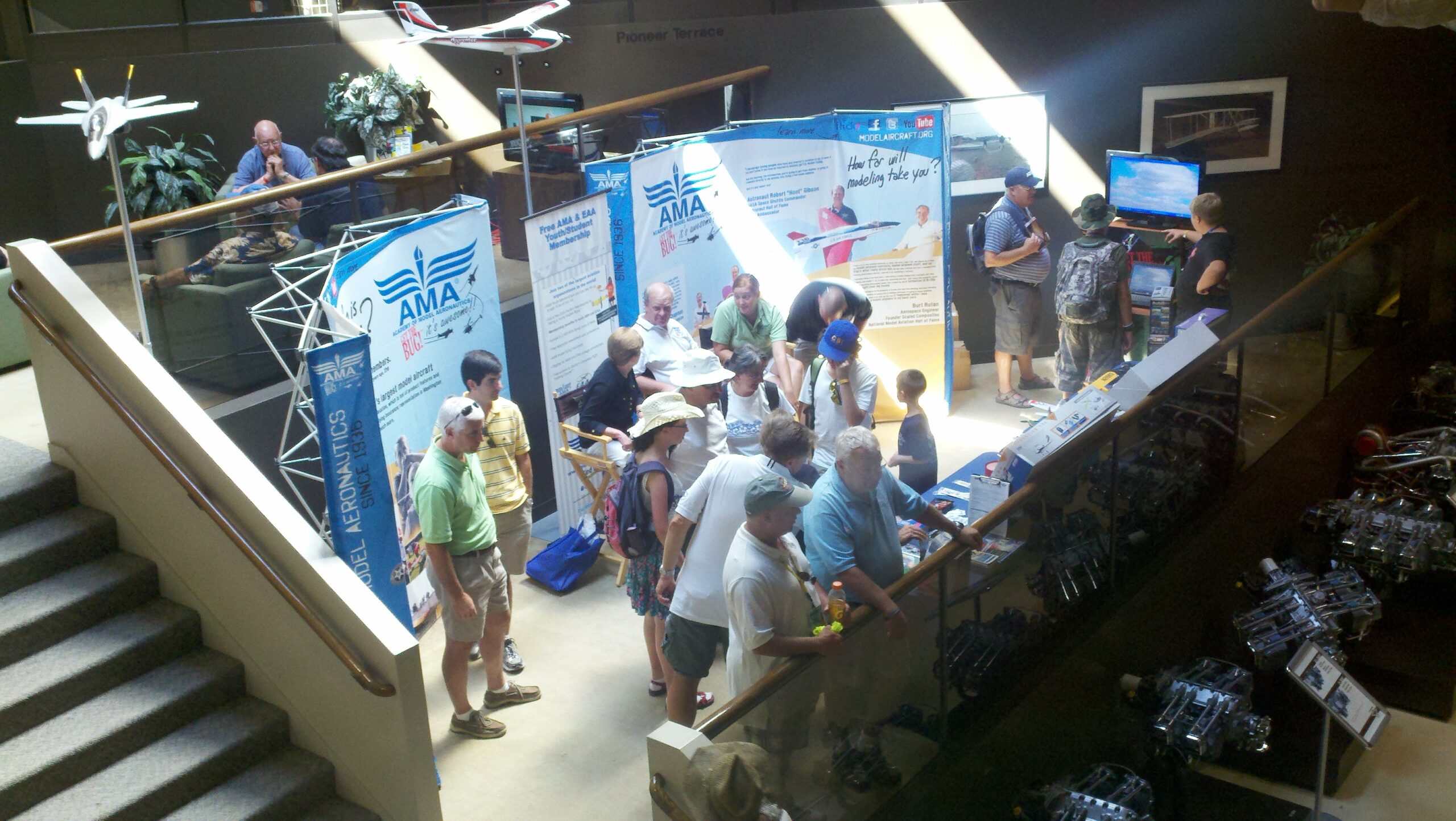 AMA Ambassador Astronaut Hoot Gibson signing autographs at AMA booth at ...