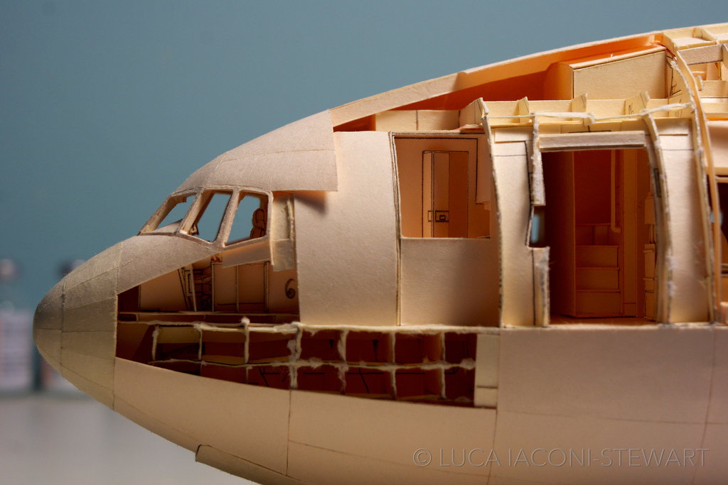 Amazingly detailed 1/60th scale model of a Boeing 777-300ER built from ...