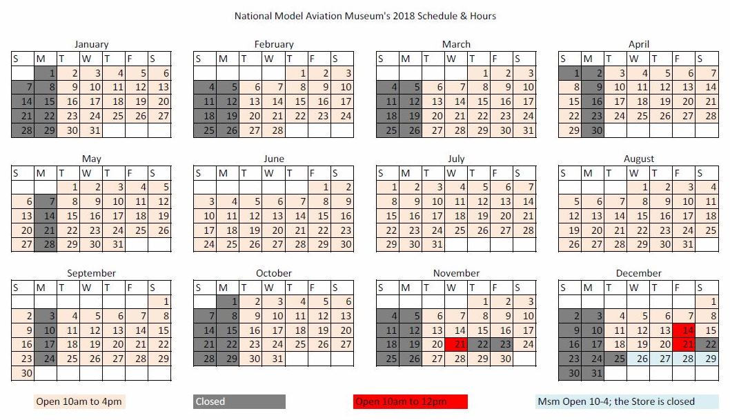 2018 National Model Aviation Museum Hours - National Model Aviation ...
